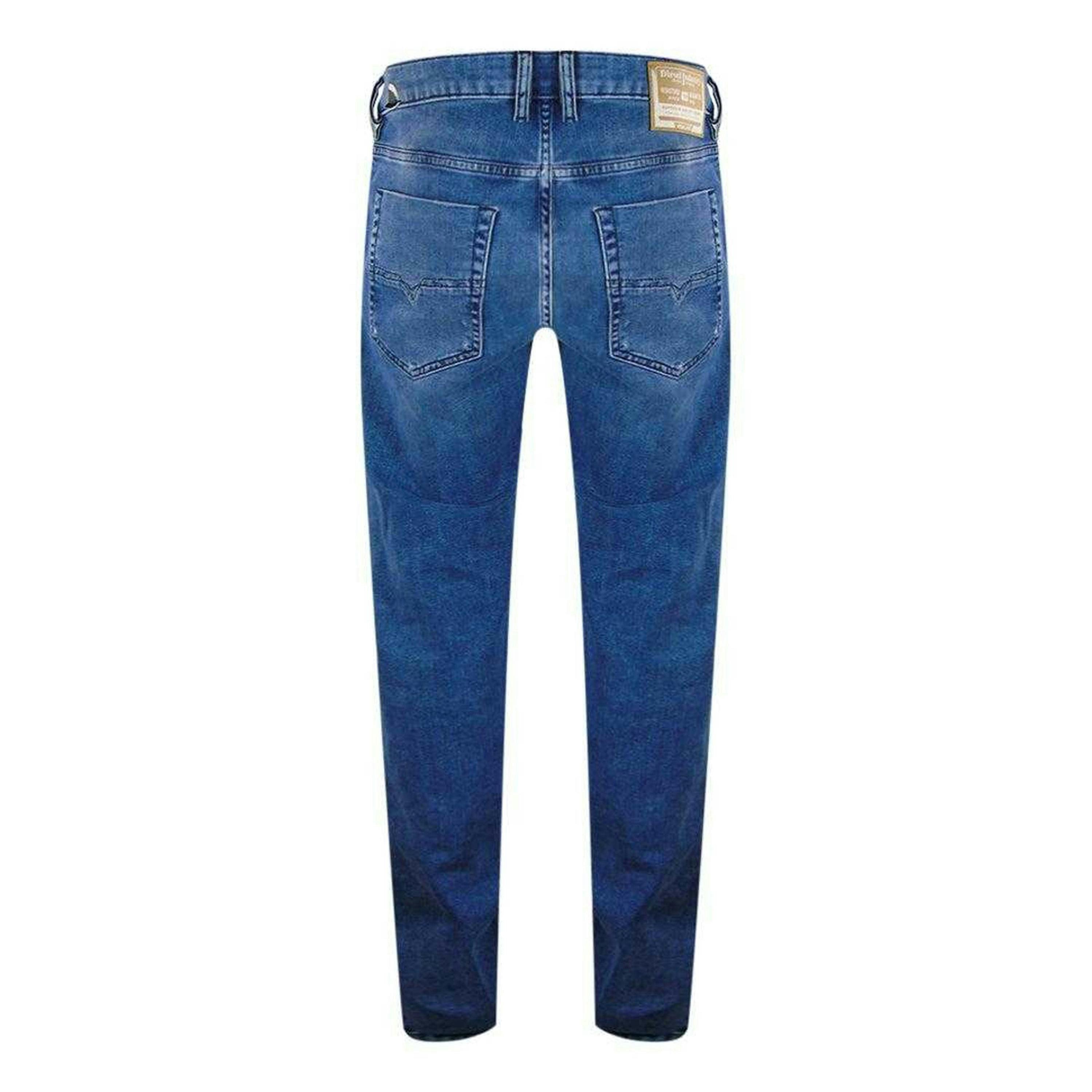 Diesel Mens Tepphar-X Denim Leather Badge Jeans | Clarks UK