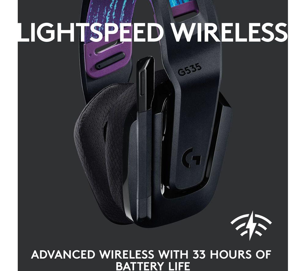 Buy LOGITECH G535 LIGHTSPEED Wireless Gaming Headset - Black | Currys