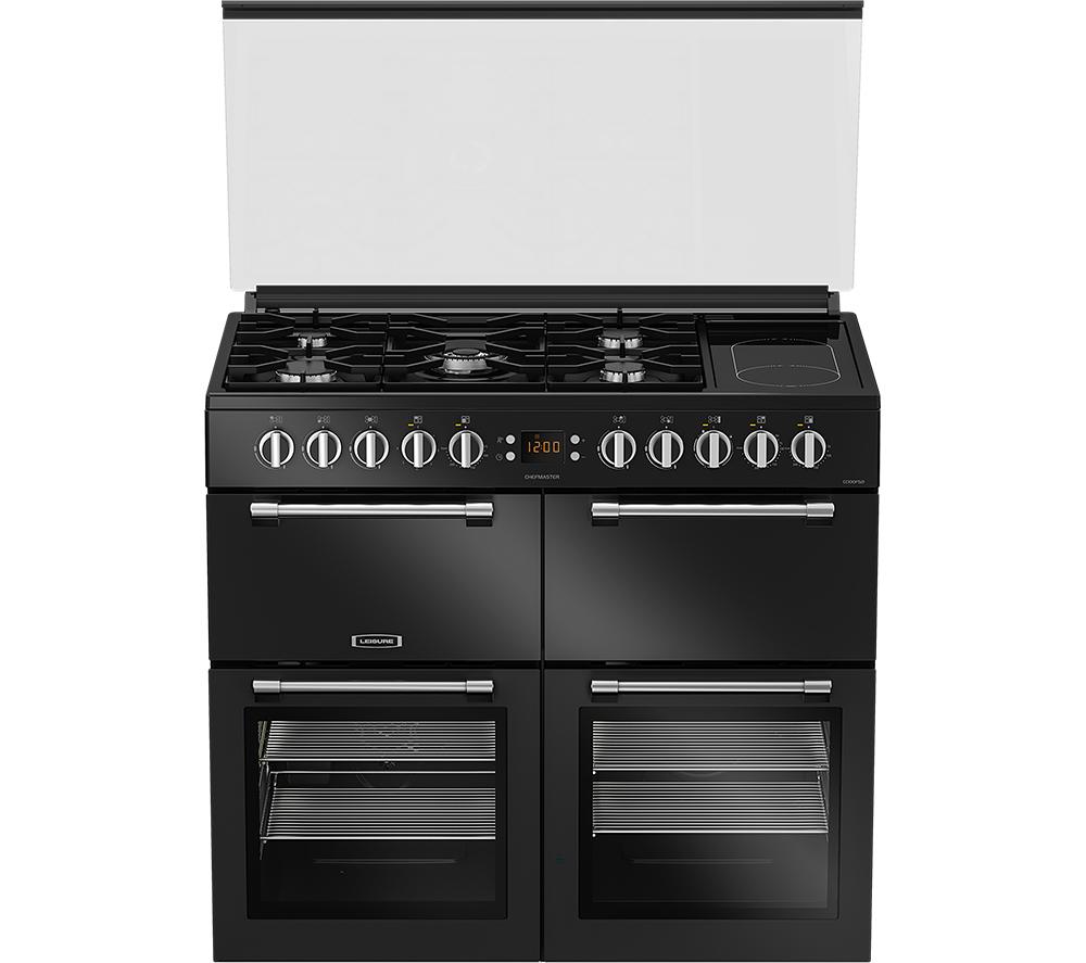 Buy LEISURE Chefmaster CC100F521K 100 cm Dual Fuel Range Cooker - Black ...