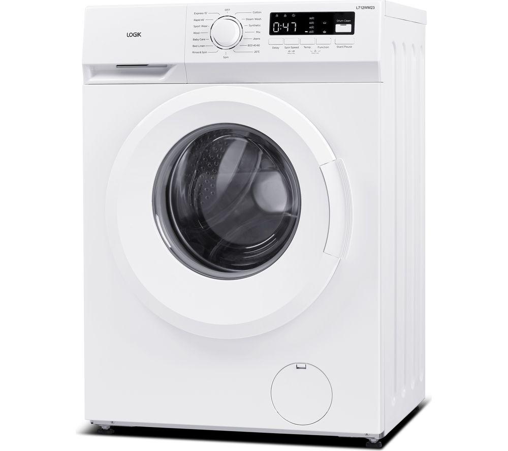 Buy LOGIK L712WM23 7 kg 1200 Spin Washing Machine - White | Currys