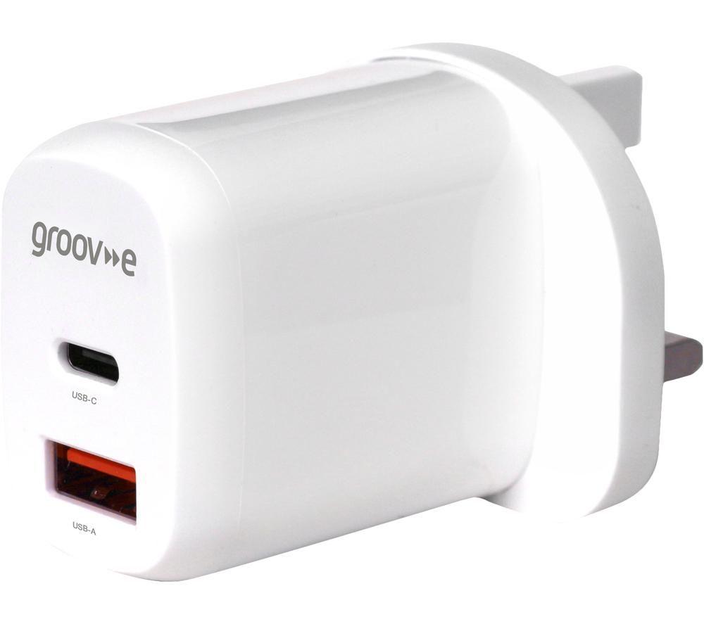 Buy GROOV-E GVMA105WE 20 W USB Type-C & USB Charger | Currys