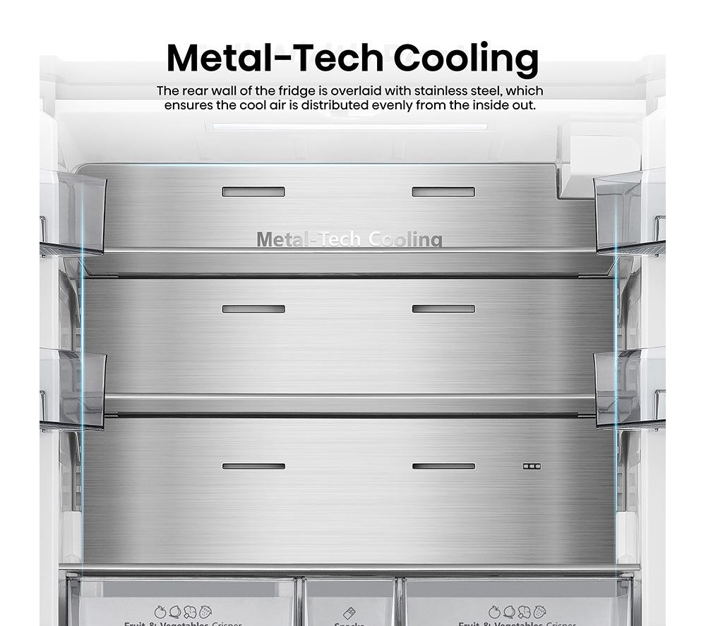 Buy HISENSE PureFlat RF815N4SESE Smart Fridge Freezer - Stainless Steel ...
