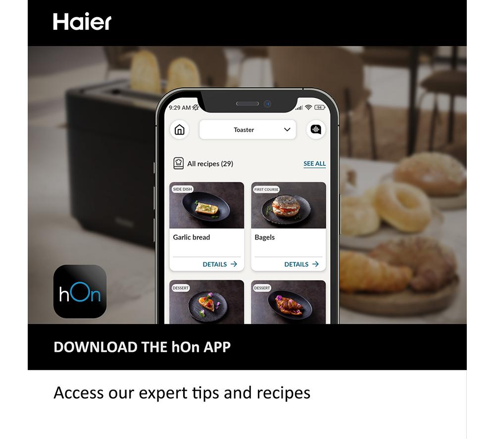 Buy HAIER I-Master Series 5 HTO5A3 2-Slice Toaster - Black | Currys