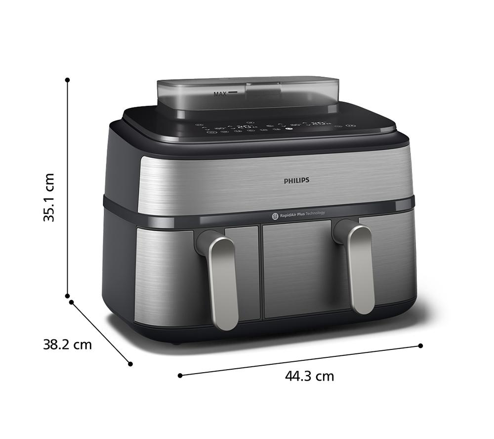 Buy PHILIPS 5000 Series 9L NA555/09 Dual Basket Steam Air Fryer ...