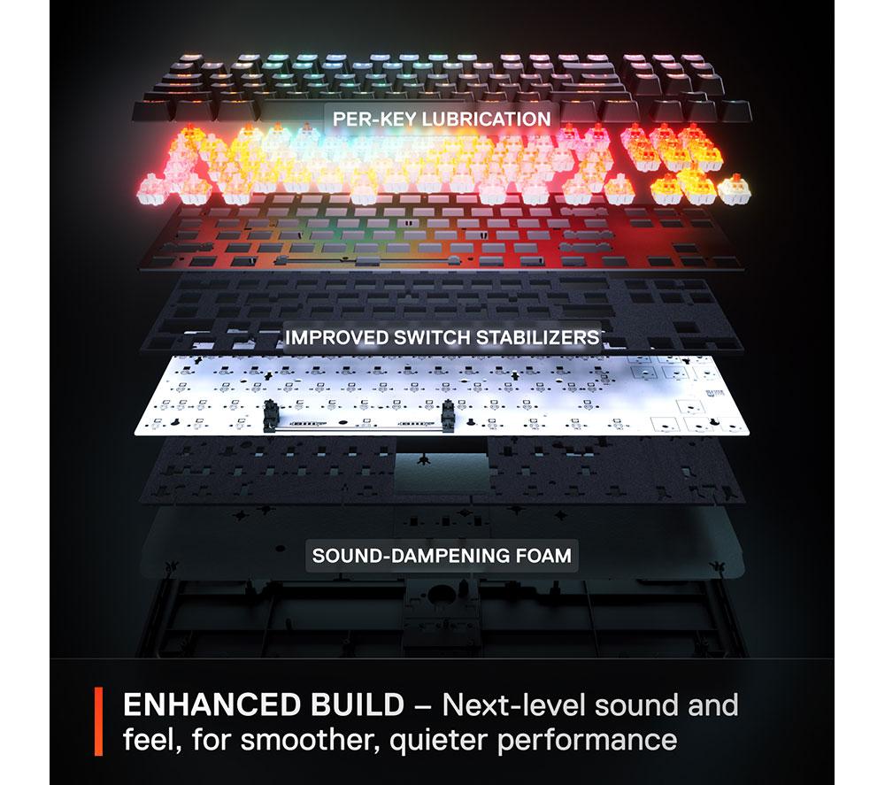 Buy STEELSERIES Apex Pro TKL Gen 3 Mechanical Gaming Keyboard - Black ...