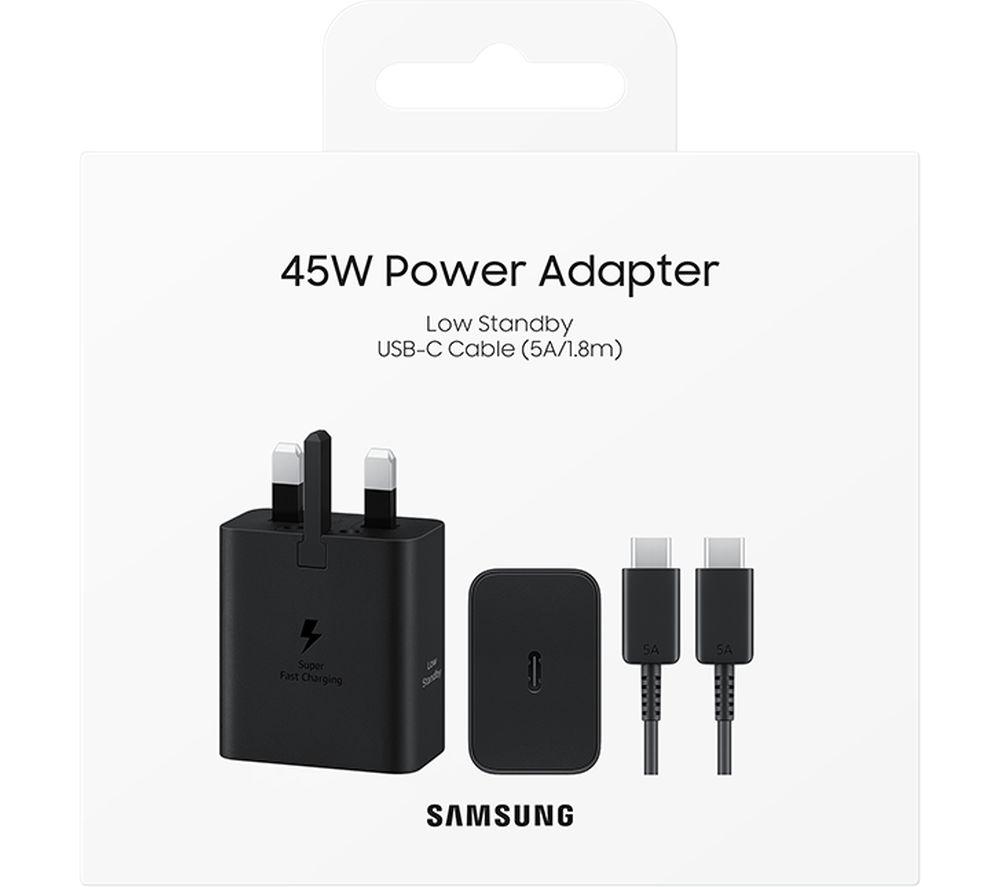 Buy SAMSUNG 45w USB-C Fast Charger & USB-C Cable | Currys
