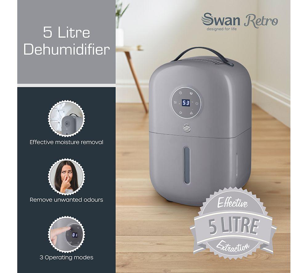 Buy SWAN Retro SH16501 Dehumidifier - Grey | Currys