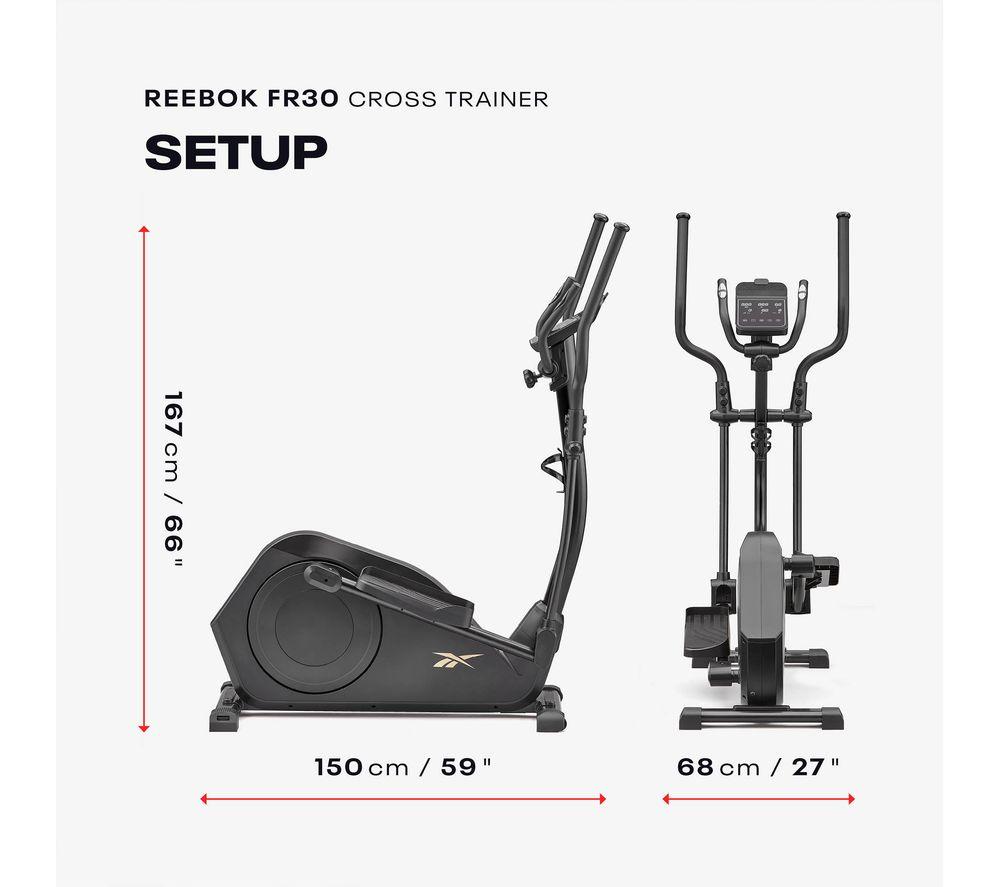 Buy REEBOK FR30 Smart Bluetooth Elliptical Machine - Black & Blue | Currys