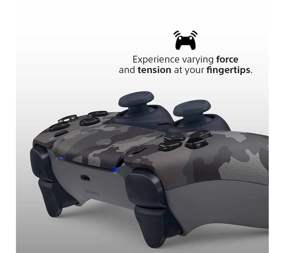 Buy PLAYSTATION PS5 DualSense Wireless Controller - Camo Grey | Currys