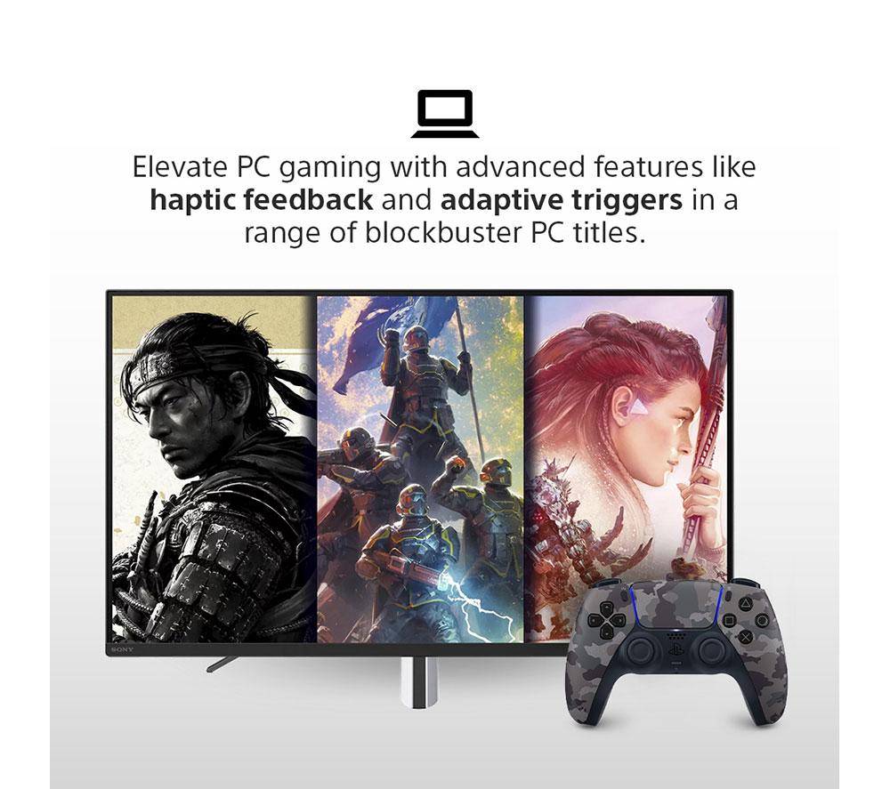 Buy PLAYSTATION PS5 DualSense Wireless Controller - Camo Grey | Currys