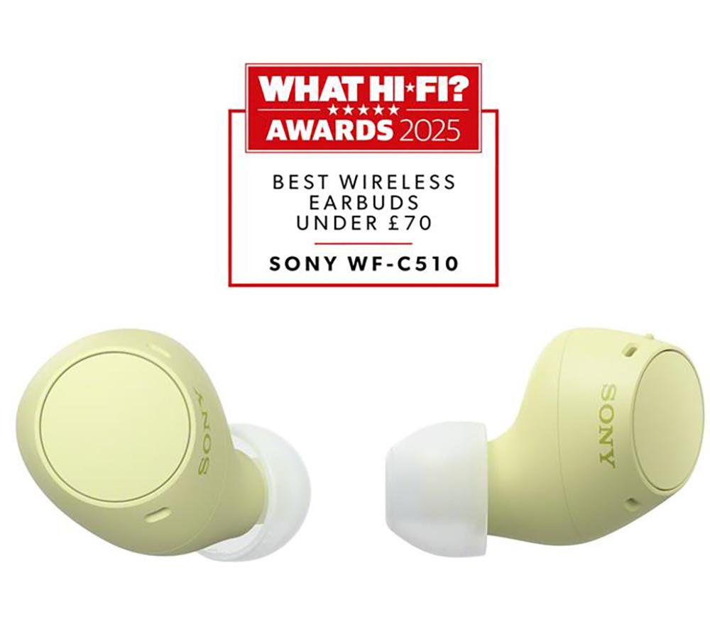 Buy SONY WF-C510 Wireless Bluetooth Earbuds - Yellow | Currys
