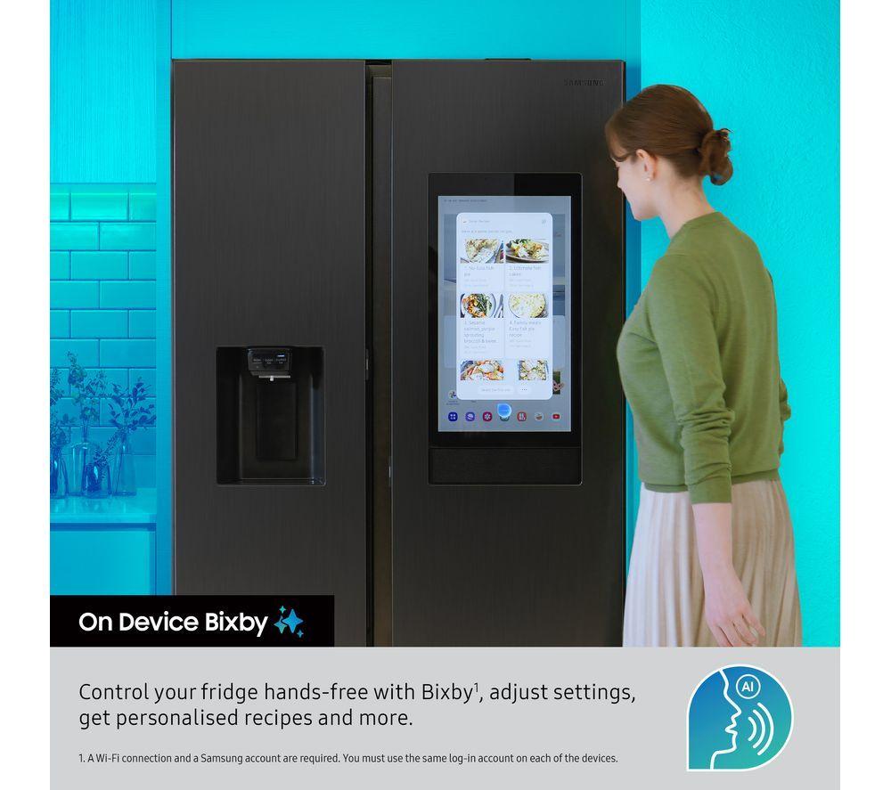 Buy SAMSUNG Bespoke AI Family Hub RS90F66BEFEU American-Style Smart ...