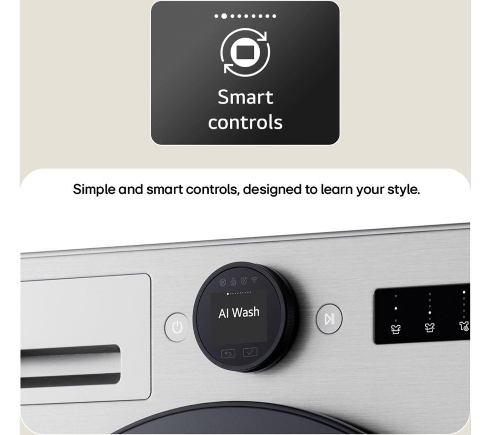 Buy LG VX70 Series AI Direct Drive W4X7016TBB WiFi-enabled 11 kg Washer ...