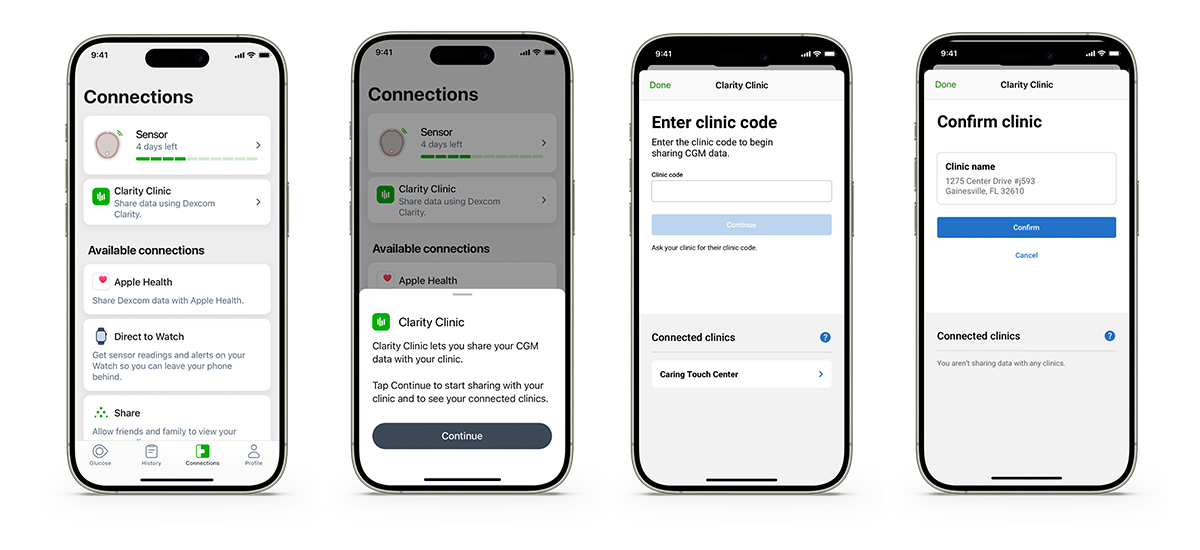 How can I share my sensor data with my healthcare team - Clarity Clinic ...