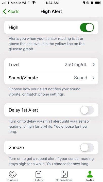 How do I adjust the timing of my Dexcom G7 High Alert? | Dexcom