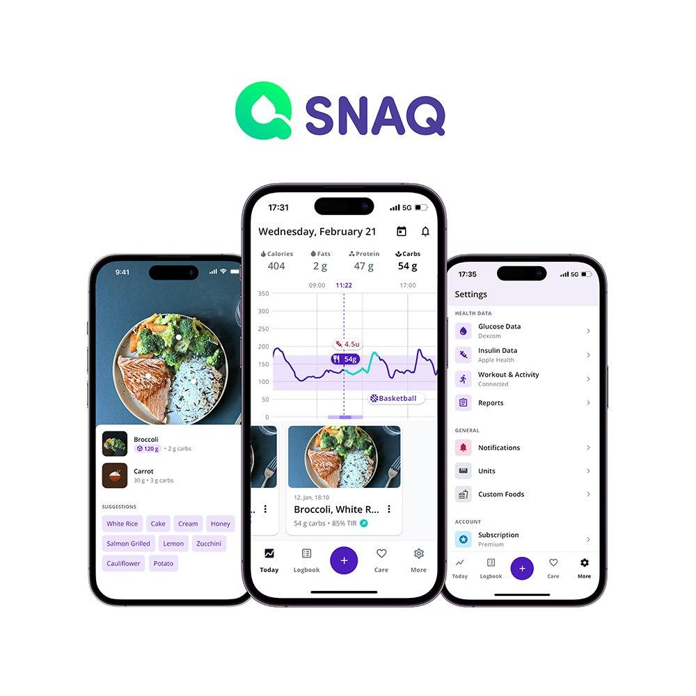 Connect Dexcom CGM to SNAQ Diabetes Food Tracker App | Dexcom
