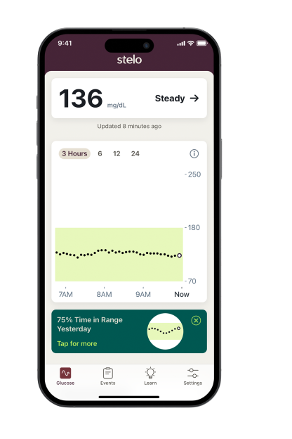 Stelo Wearable Glucose Biosensor | Stelo by Dexcom