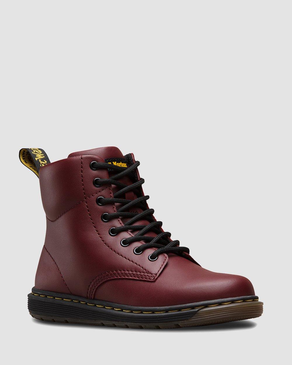 Junior Malky Leather in Cherry Red | Dr. Martens