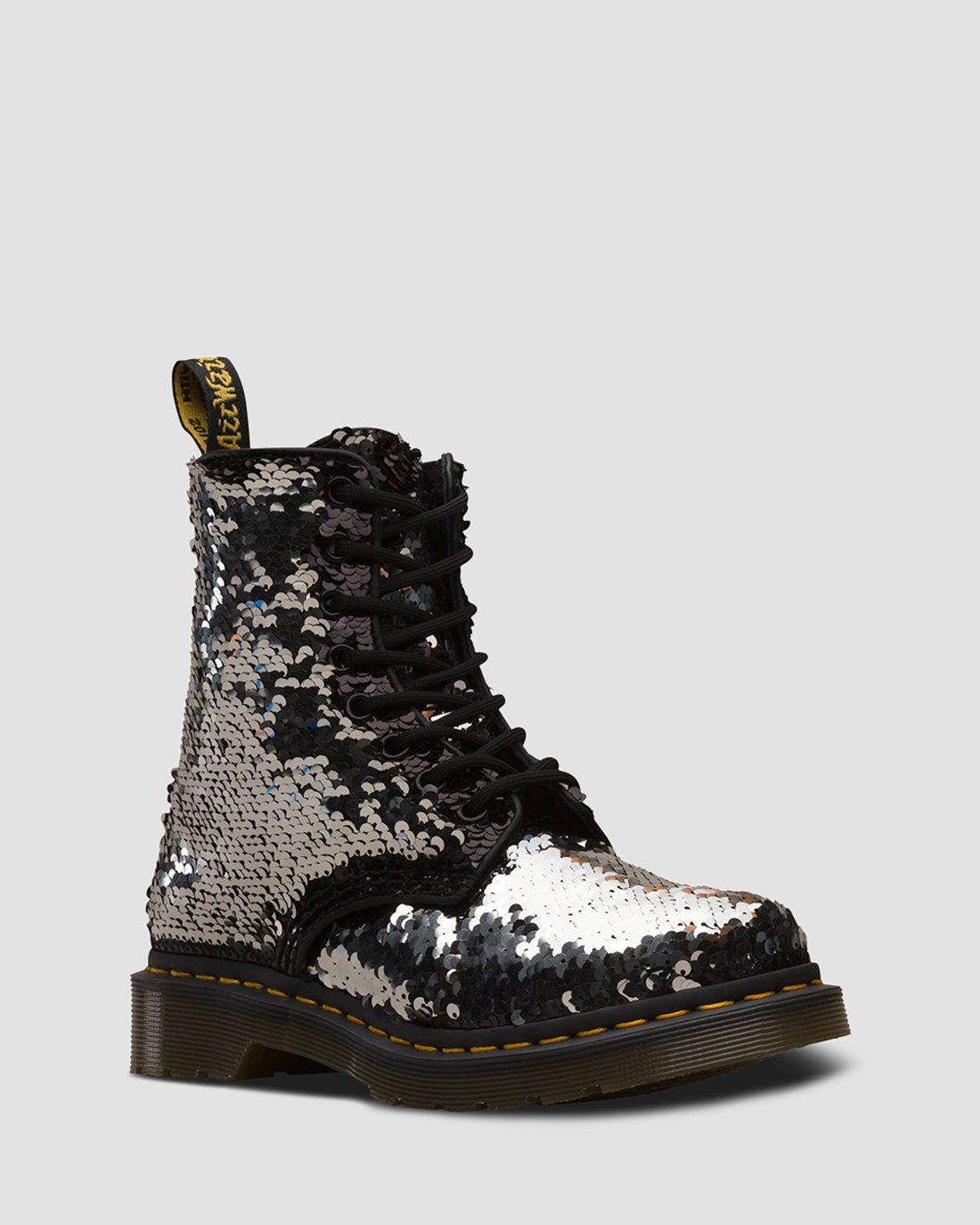 1460 Pascal Sequin in Black | Dr. Martens