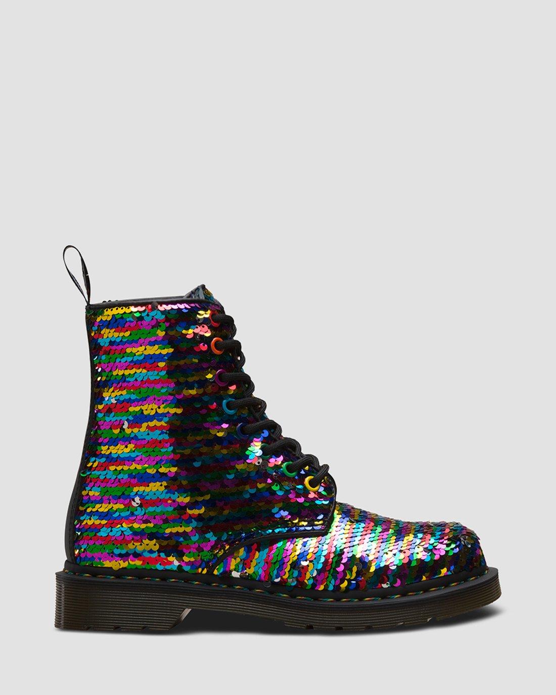 1460 Pascal Sequin in Rainbow | Dr. Martens