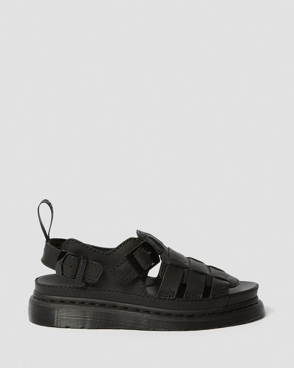 8092 Mono Leather Fisherman Sandals in Black | Dr. Martens 8092 Mono Leather Fisherman Sandals in Black | Dr. Martens