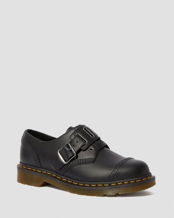 1461 Quynn Smooth Leather Buckle Shoes in Black | Dr. Martens 1461 Quynn Smooth Leather Buckle Shoes in Black | Dr. Martens