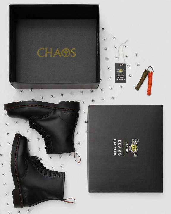 1460 Beams X Babylon Smooth Leather Boots in Black | Dr. Martens 1460 Beams X Babylon Smooth Leather Boots in Black | Dr. Martens