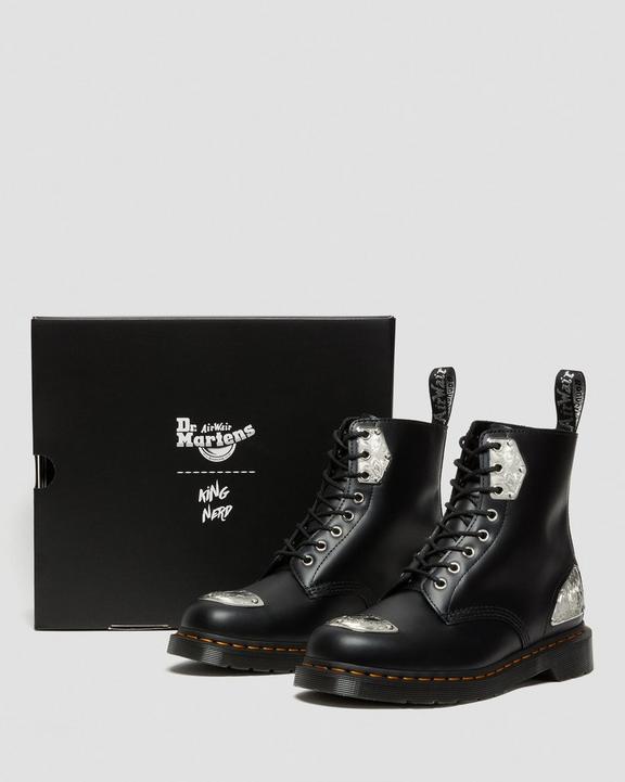 King Nerd 1460 Leather Lace Up Boots in Black | Dr. Martens King Nerd 1460 Leather Lace Up Boots in Black | Dr. Martens
