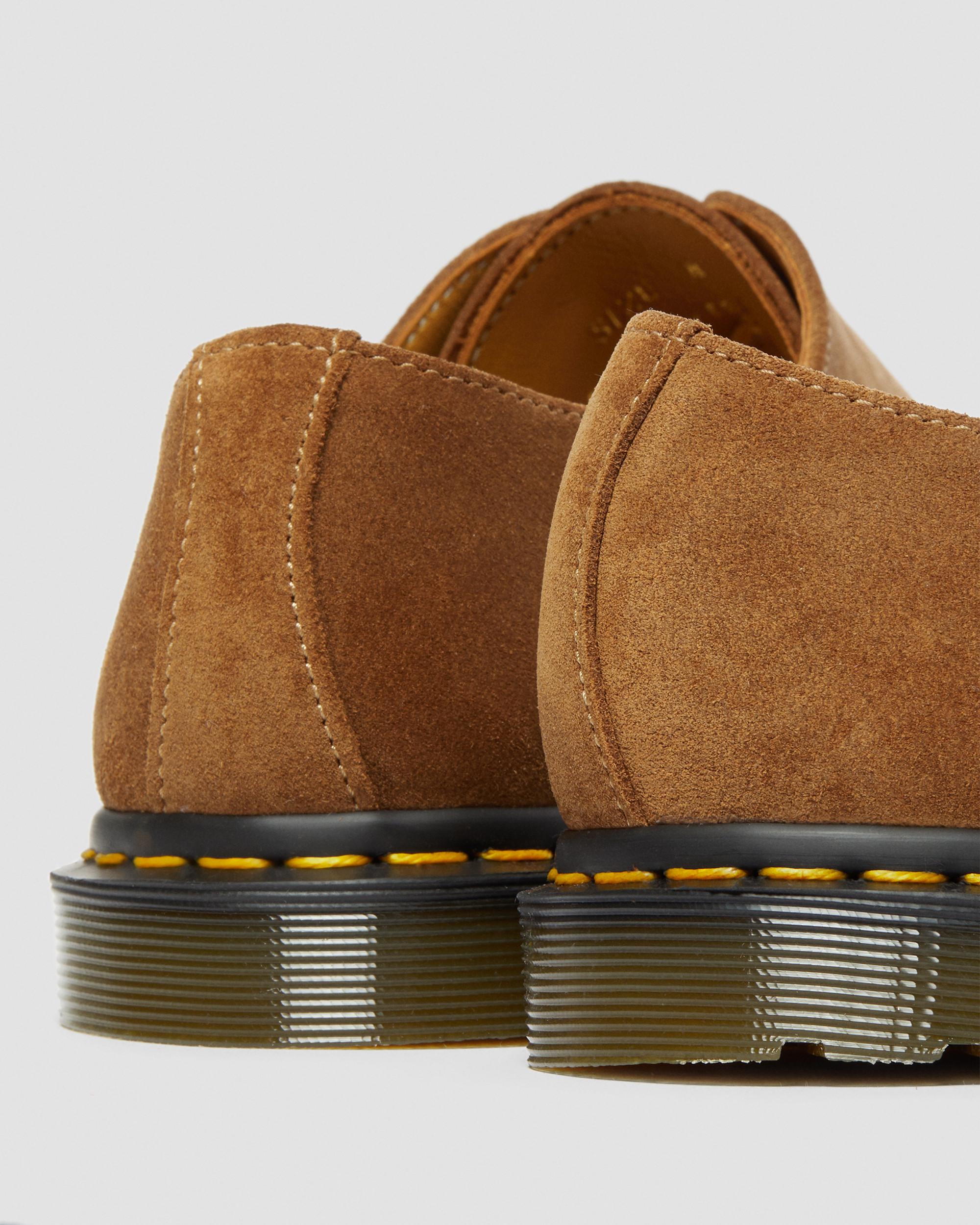 Archie II Made in England Suede Oxford Shoes in Dark Tan | Dr. Martens