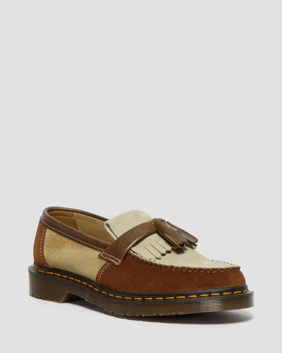 Adrian Made in England Suede Tassle Loafers in Dark Tan | Dr Adrian Made in England Suede Tassle Loafers in Dark Tan | Dr