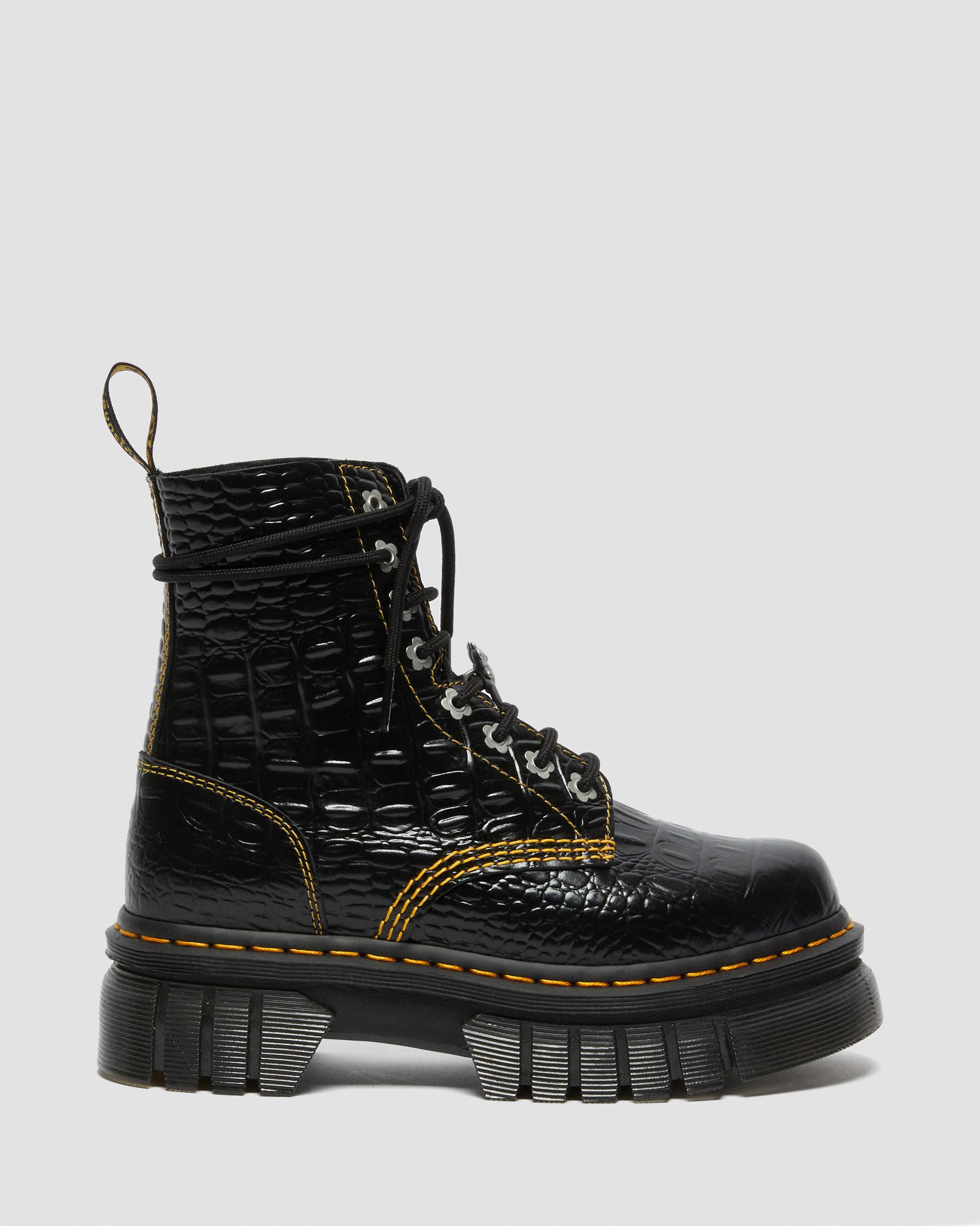 Audrick Heaven by MJ Croc Boots in Black | Dr. Martens