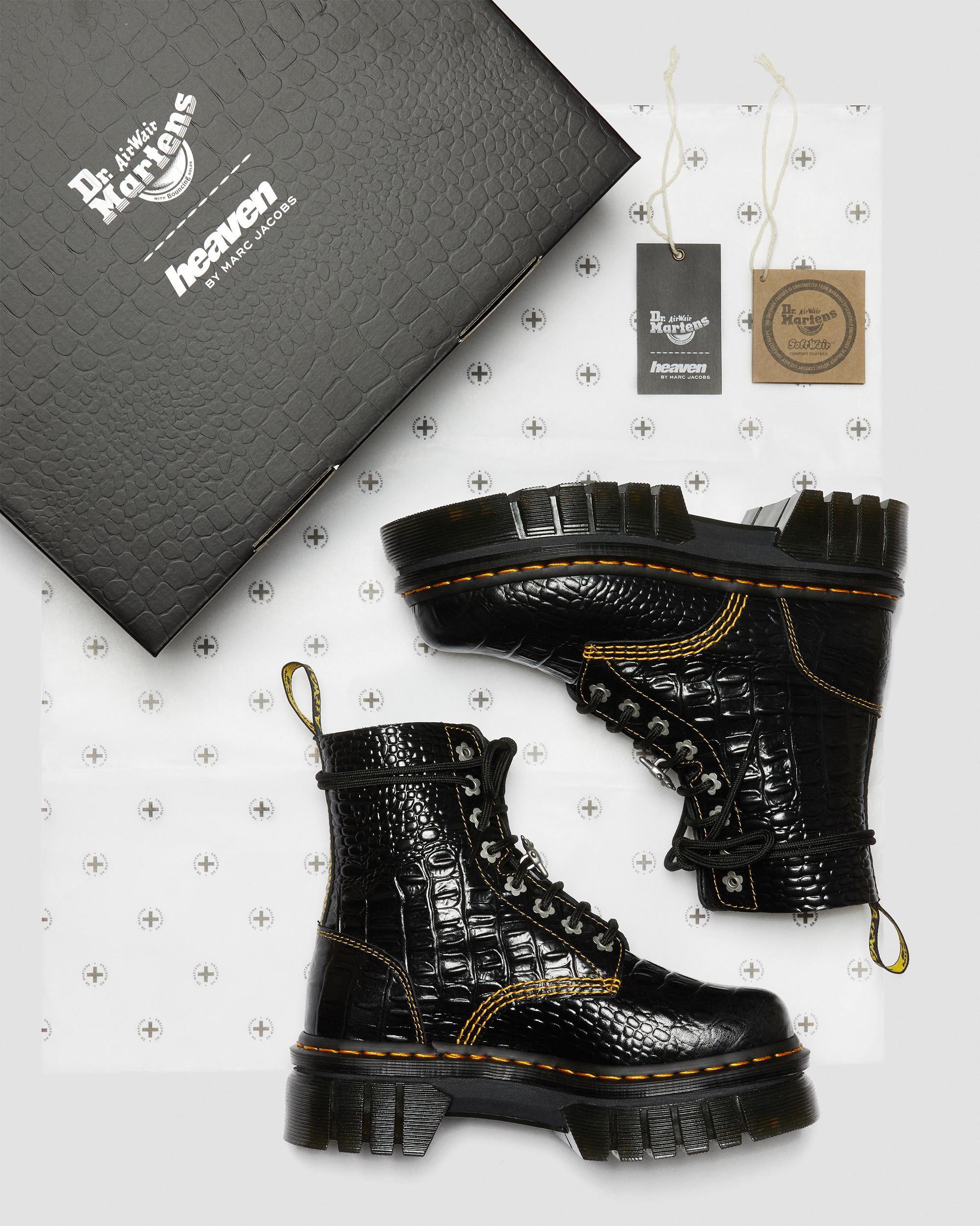 Audrick Heaven by MJ Croc Boots in Black | Dr. Martens