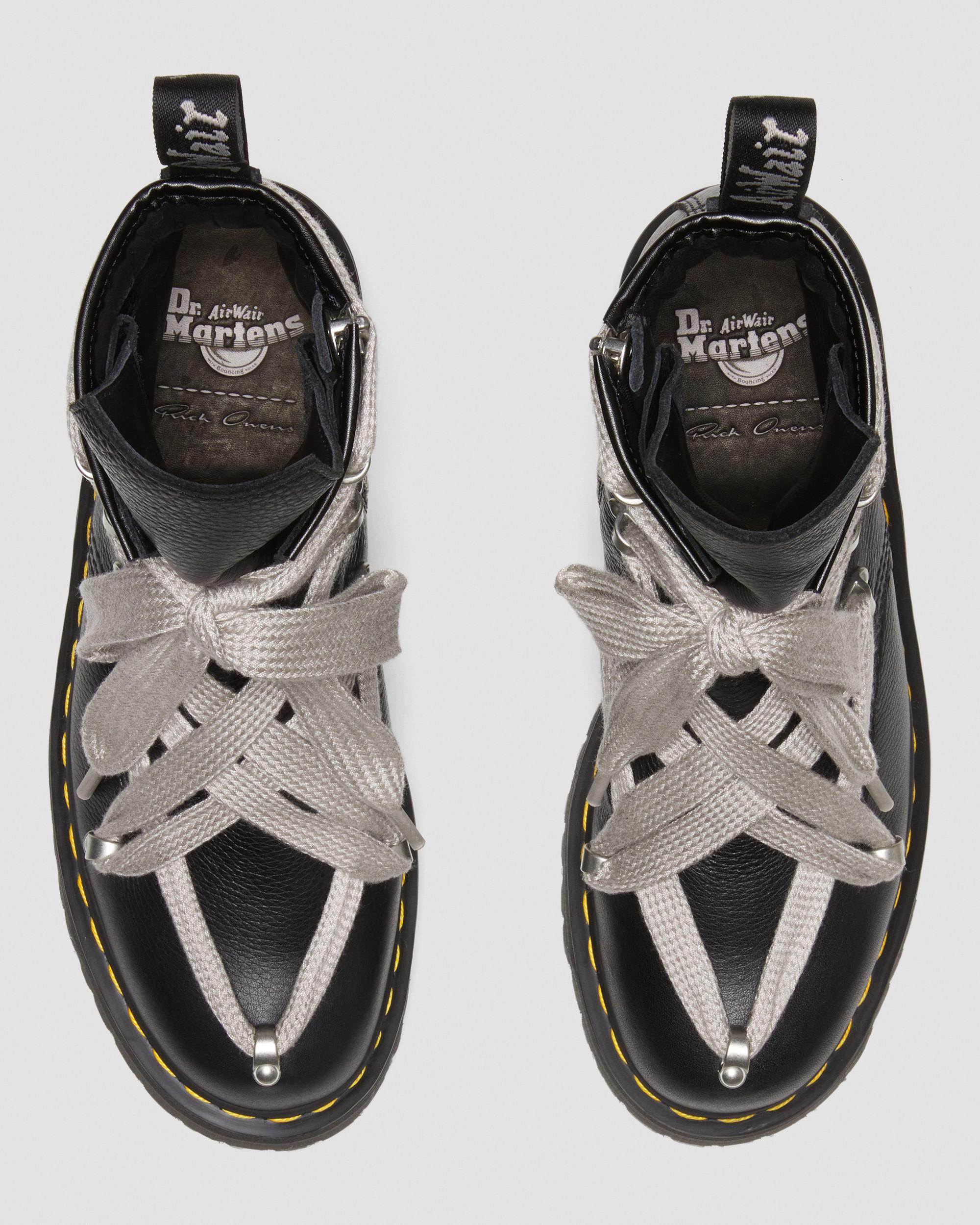 1460 Rick Owens Leather Platform Boots in Black | Dr. Martens