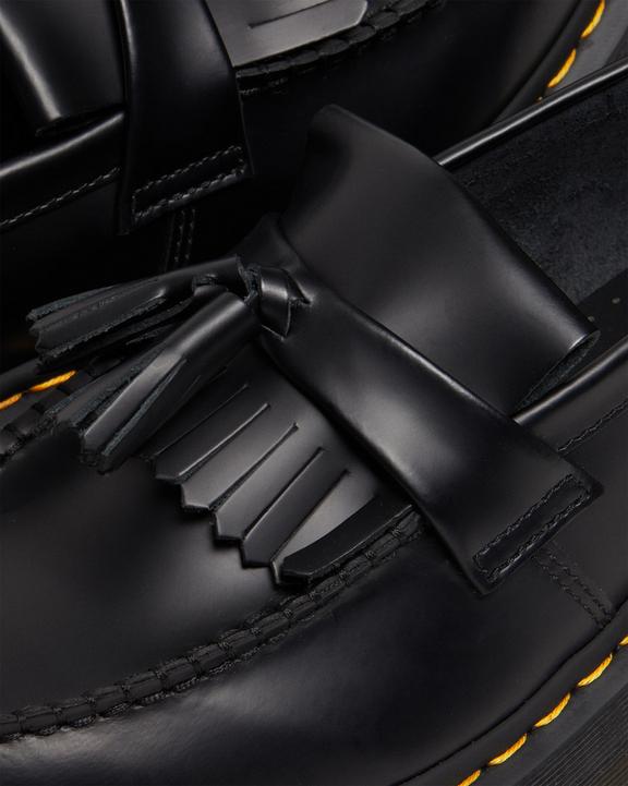 Adrian Leather Platform Tassel Loafers in Black | Dr. Martens Adrian Leather Platform Tassel Loafers in Black | Dr. Martens
