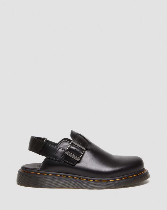 Jorge II Brando Leather Slingback Mules in Black Brando | Dr Jorge II Brando Leather Slingback Mules in Black Brando | Dr