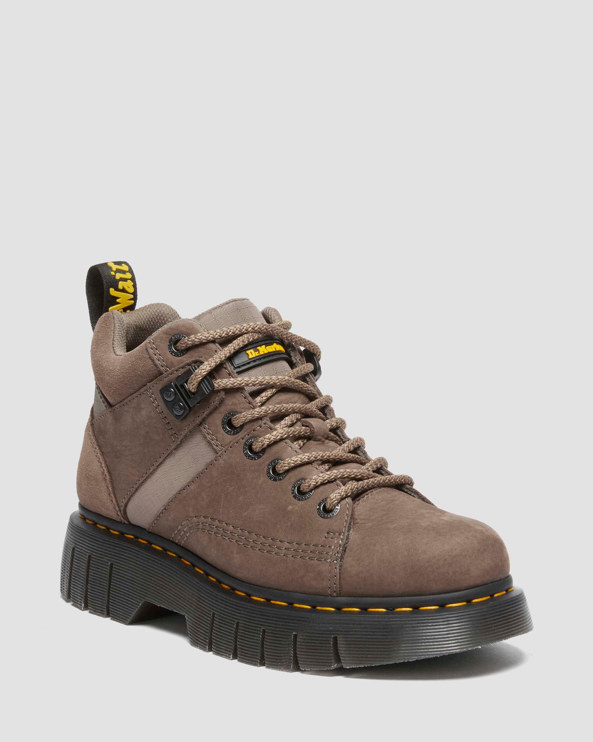 Woodard Tumbled Nubuck ankle boots in Khaki | Dr. Martens