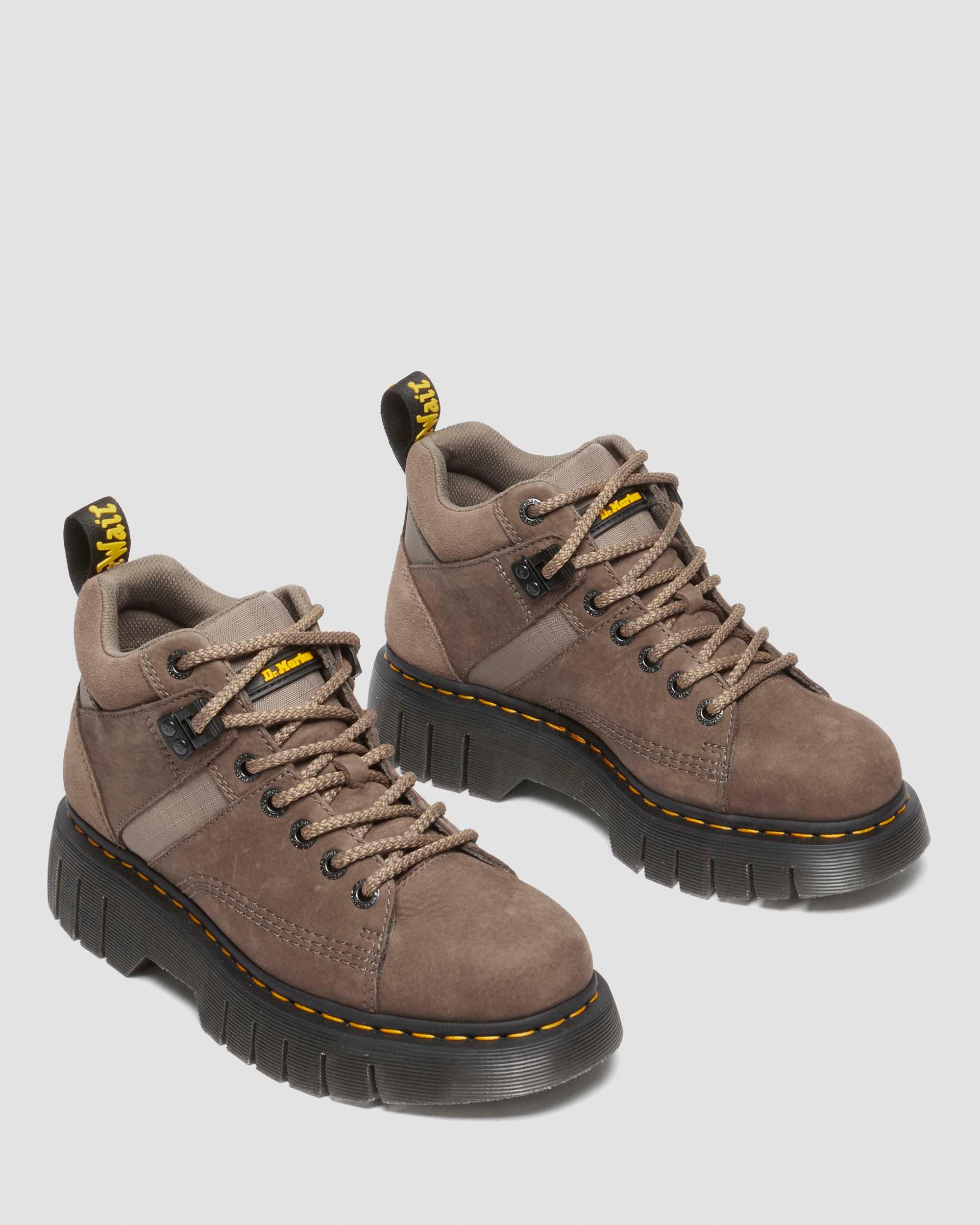Woodard Tumbled Nubuck ankle boots in Khaki | Dr. Martens