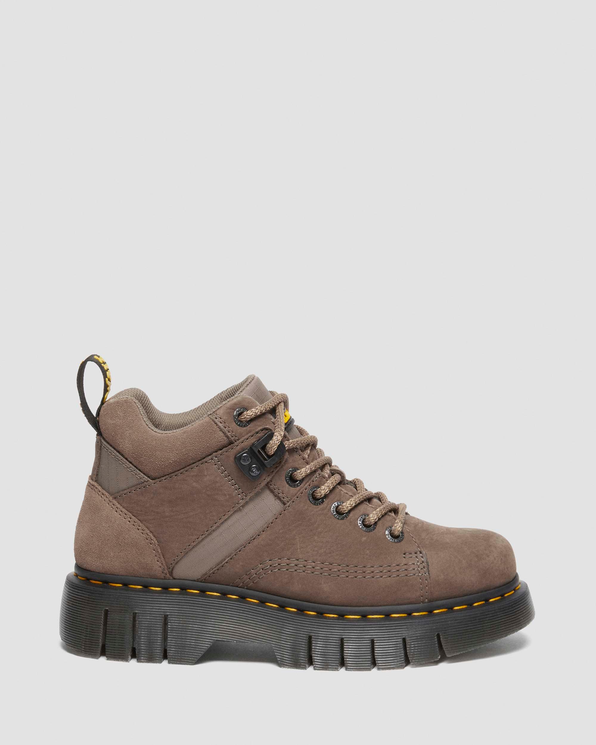 Woodard Tumbled Nubuck ankle boots in Khaki | Dr. Martens