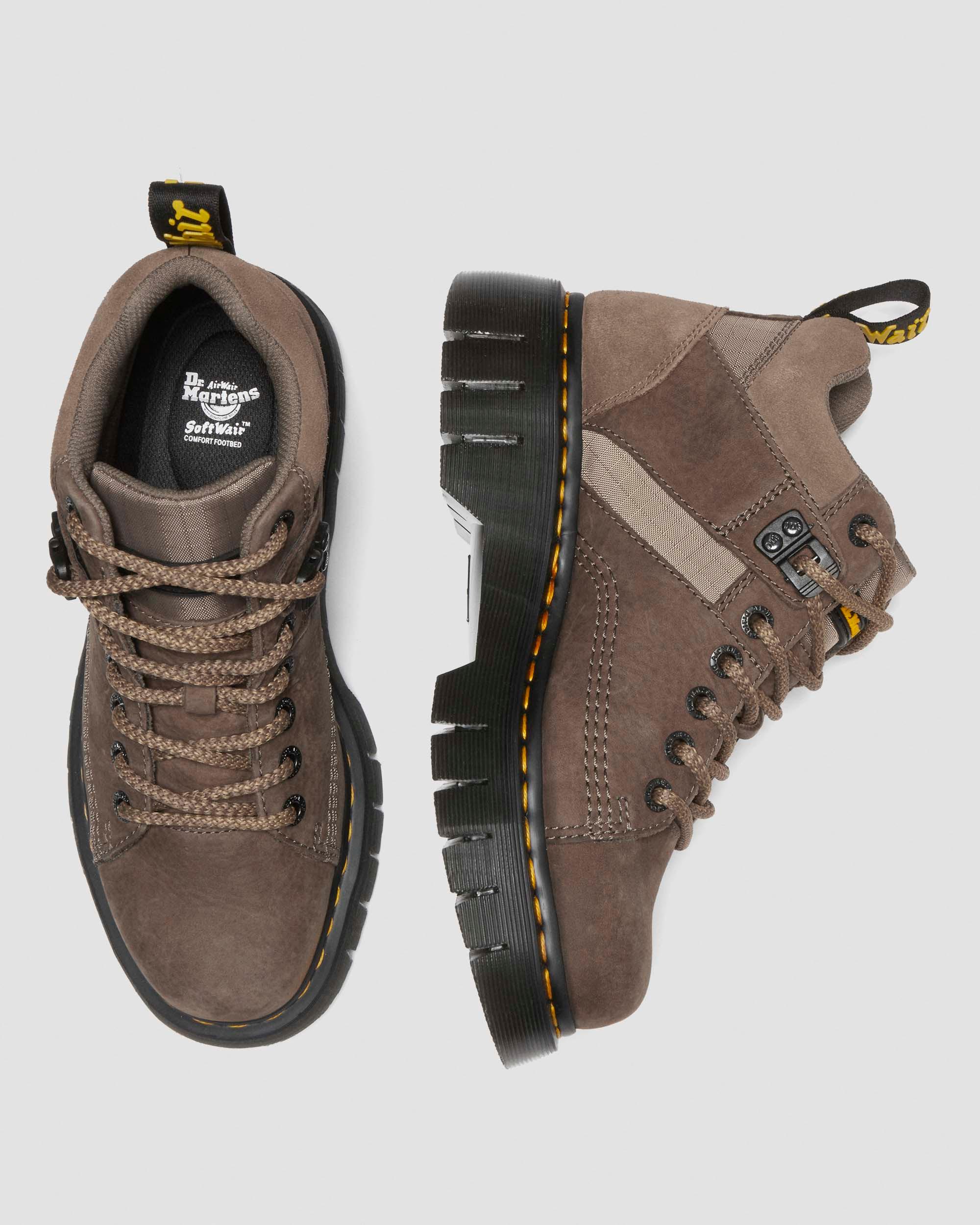 Woodard Tumbled Nubuck ankle boots in Khaki | Dr. Martens
