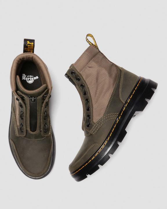 Combs Jungle Zip Casual Boots in Khaki | Dr. Martens Combs Jungle Zip Casual Boots in Khaki | Dr. Martens