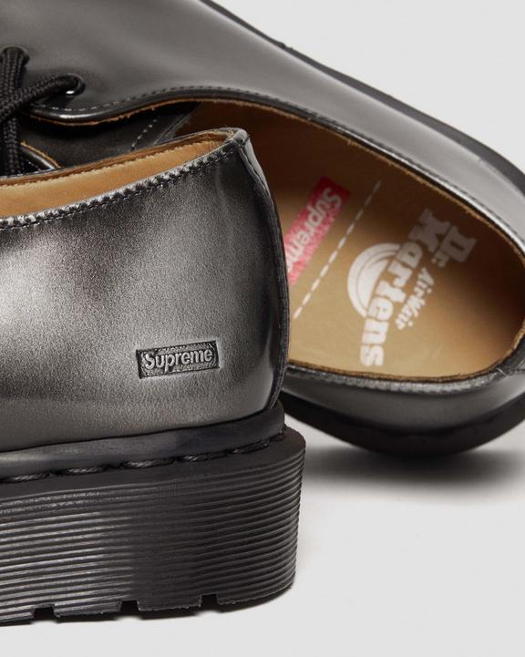 1461 Supreme Arcadia Leather Oxford Shoes in Silver | Dr 1461 Supreme Arcadia Leather Oxford Shoes in Silver | Dr