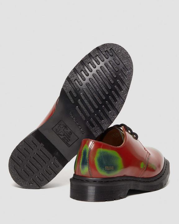 1461 Supreme Rub Off Leather Oxford Shoes in Red | Dr. Martens 1461 Supreme Rub Off Leather Oxford Shoes in Red | Dr. Martens