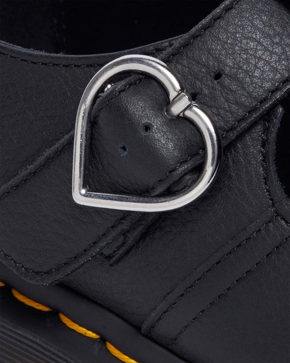 Polley Heart Virgina Satin Mary Jane Shoes in Black | Dr Polley Heart Virgina Satin Mary Jane Shoes in Black | Dr