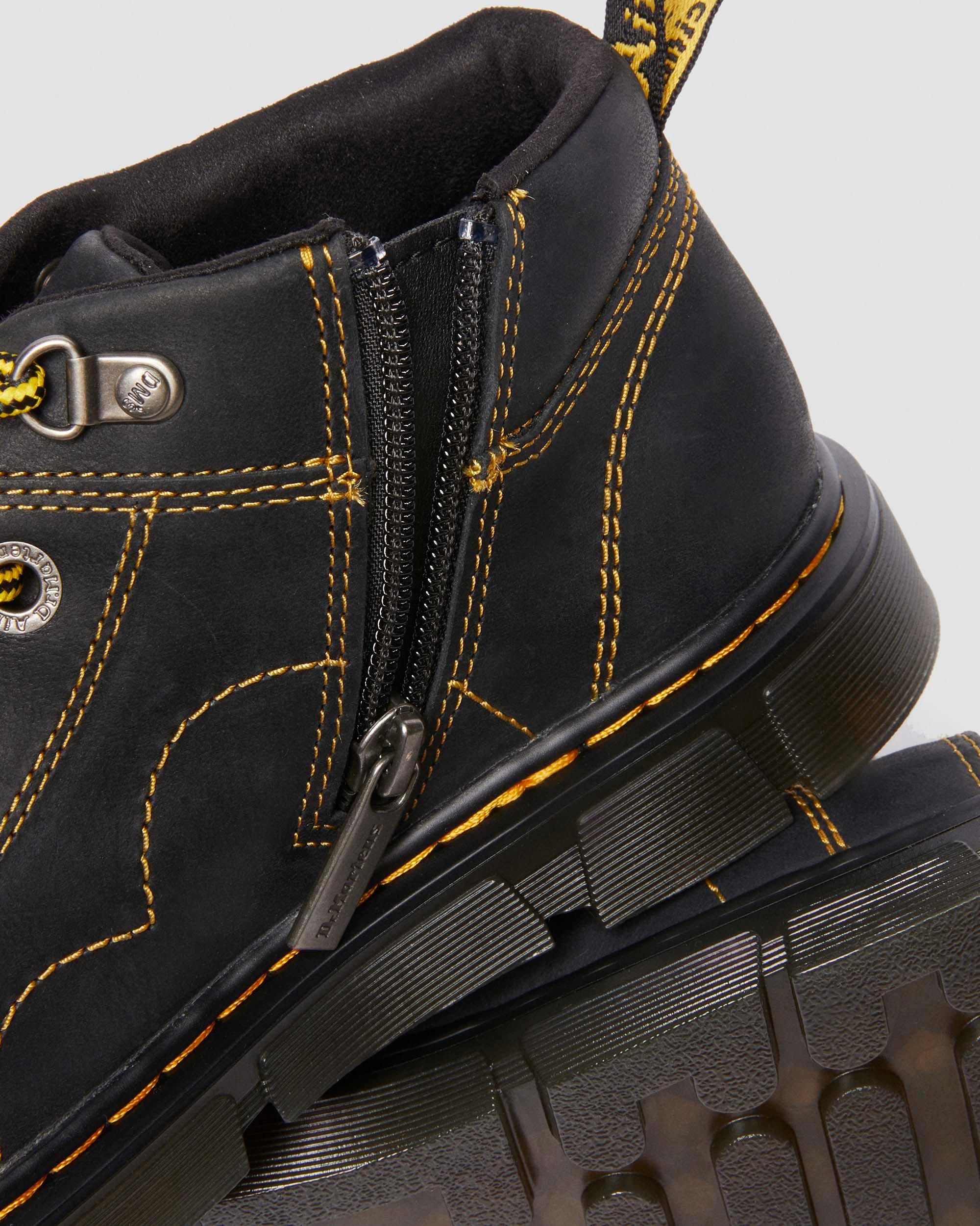 Youth Raffe Church Wyoming leather boots in Black | Dr. Martens