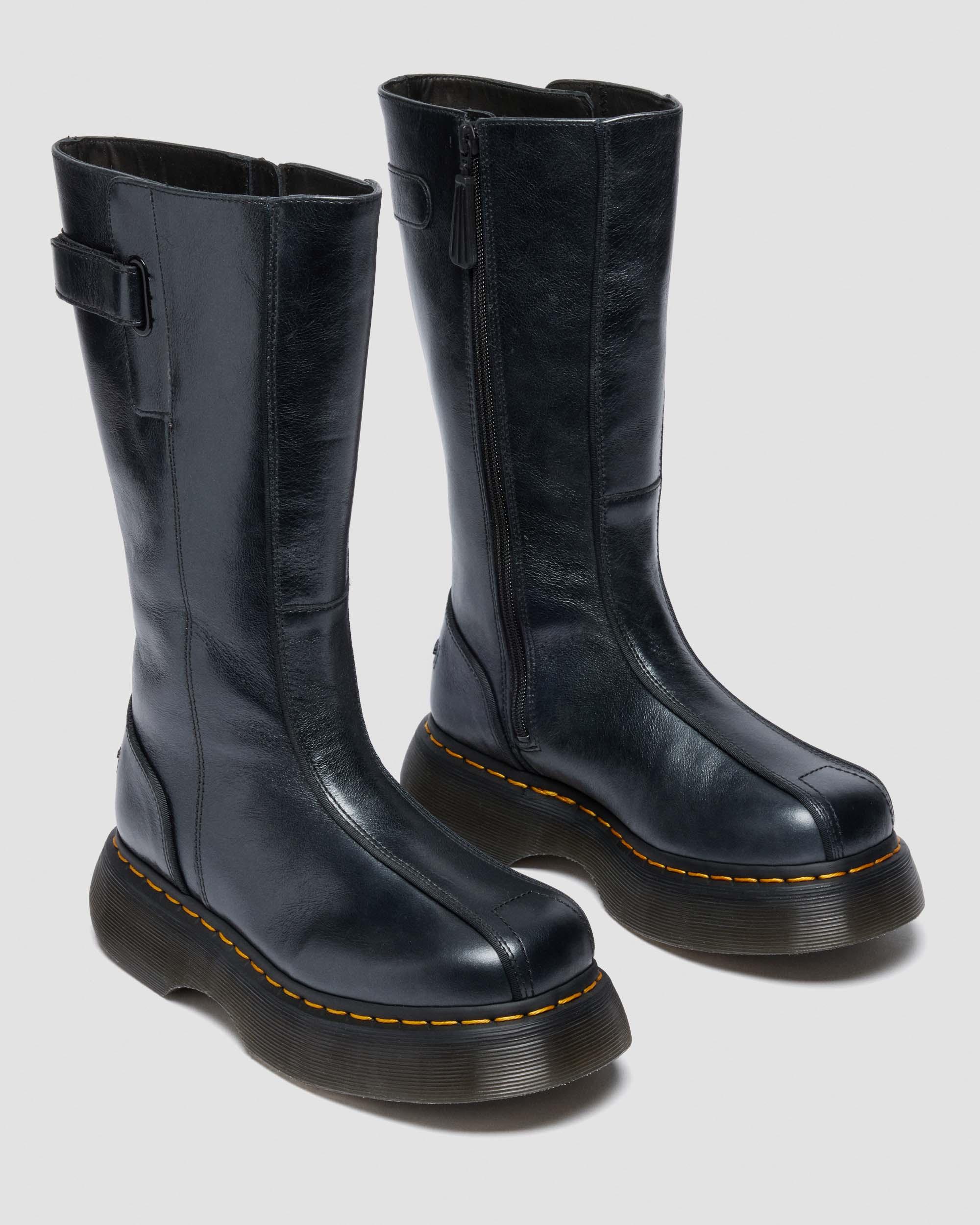 BUZZ HI ECLIPSE LEATHER BOOTS in Black | Dr. Martens