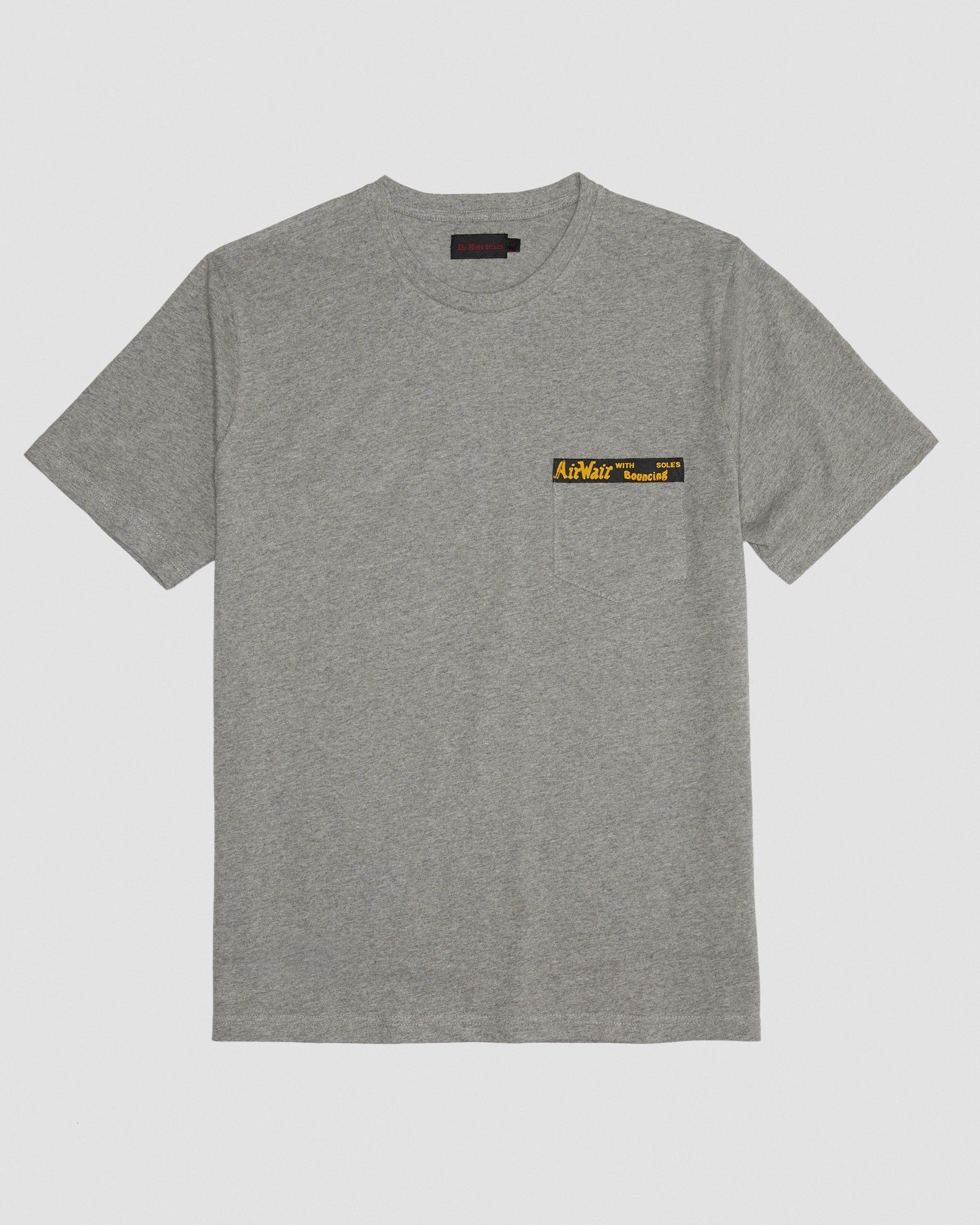 TAPE COTTON T-SHIRT in Grey | Dr. Martens