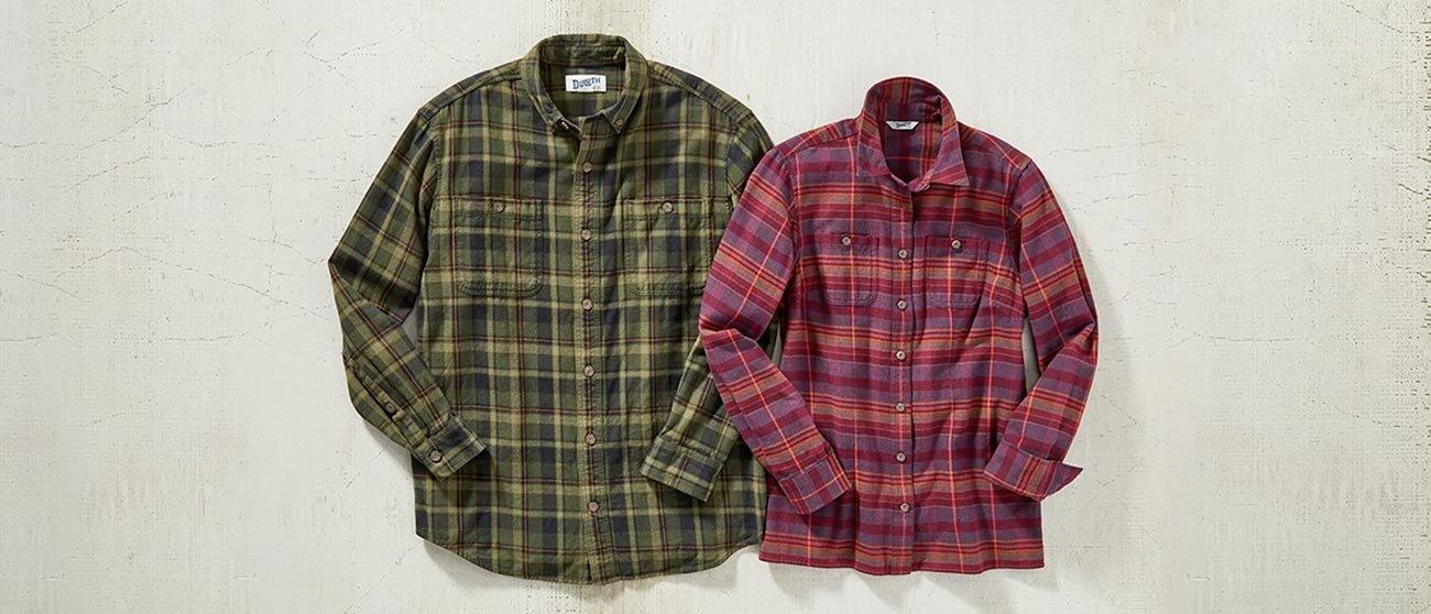 Men's & Women's Flannel Workwear | Duluth Trading Company