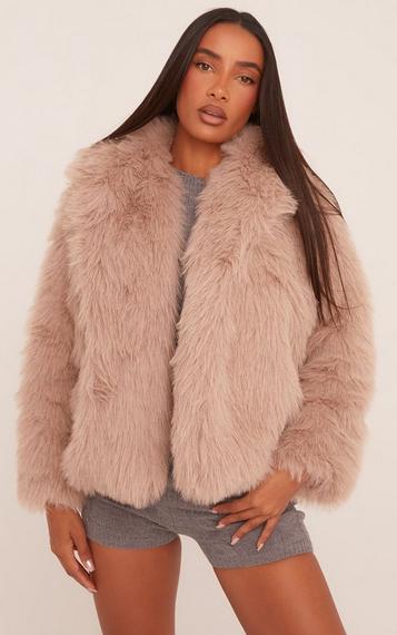 Shaggy Coat In Pink Faux Fur | EGO Shoes Shaggy Coat In Pink Faux Fur | EGO Shoes