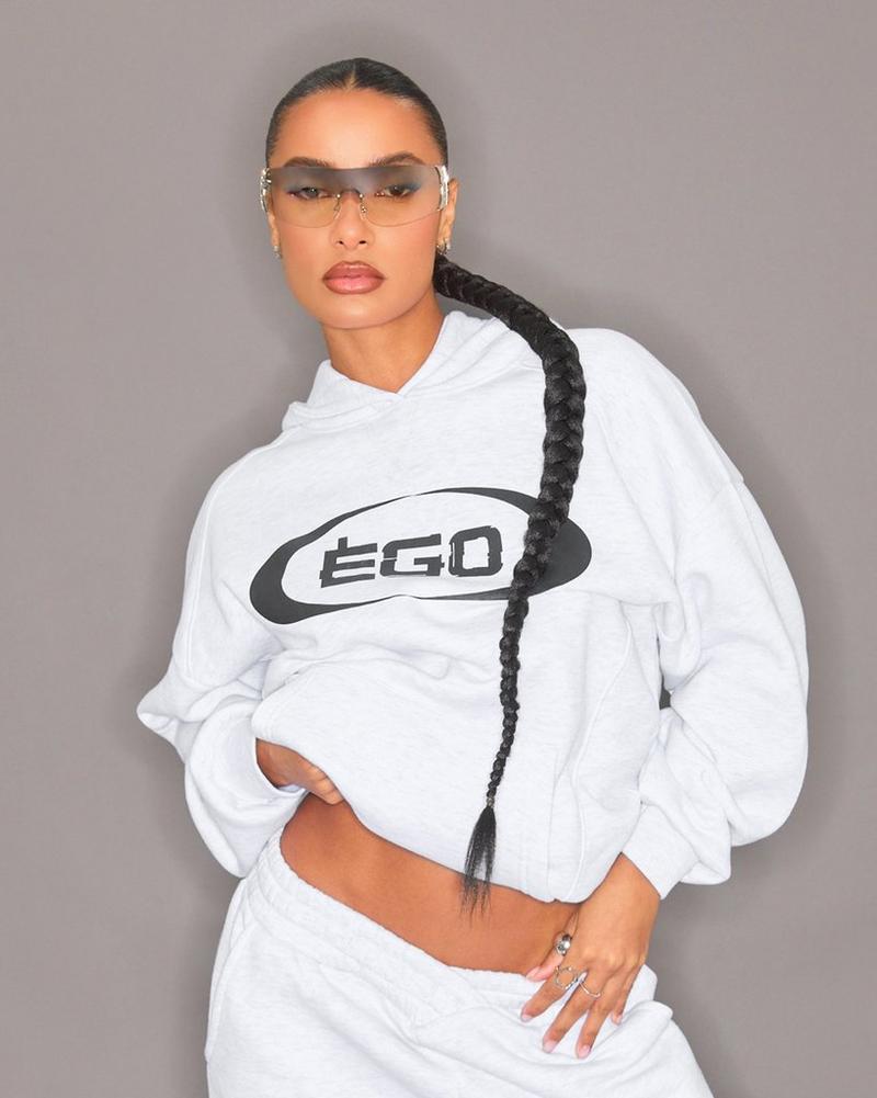 Jackson Chain Detail Quilted Shoulder Bag In Black Faux Leather | EGO