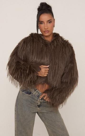 Shaggy Coat In Pink Faux Fur | EGO Shoes Shaggy Coat In Pink Faux Fur | EGO Shoes